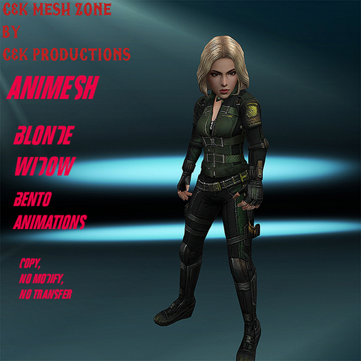 Second Life Marketplace Bento Blonde Widow